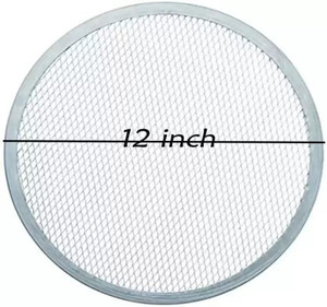 Alhaans Aluminum Pizza mesh Tray (12 inch) Pizza Screen Mesh for Oven ...