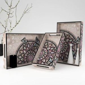 Castleite Elisa Isadora Mandala Decorative Set for Serving & Kitchen ...