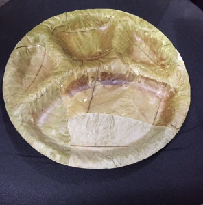Ganpati Dry saal leaf plates Dinner Plate Price in India - Buy Ganpati ...