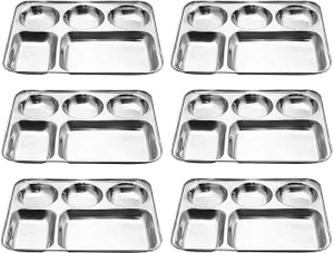 MITTALANDSONS Bhojan Thali 5 in1 Compartment Divided Plate Sectioned ...