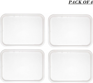 Kanha New Design Unbreakable Plastic Serving Tray Set (12x16) inches ...