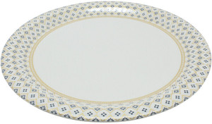 Ariya BLUE BORDER PATTI FULL PLATE D/C Dinner Plate Price in India ...