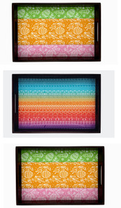 Espoir bloom Wooden handicrafts serving combo EB-T279 Tray Price in ...