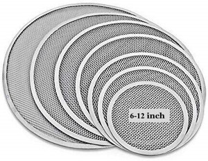 UK Baker Aluminum Pizza Screen Mesh Set of 7 Trays for Oven, 6-12 Inch ...