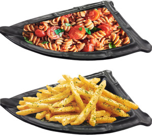 Master Unbreakable Melamine Triangle Boat Shape Serving Platter 2 PC ...