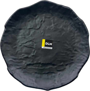 DLM Melamine Designer ROCK Plate Round Rocky Texture Matt Small Dinner ...