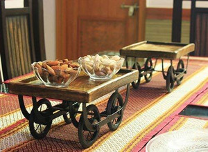mtiban Wood Redi Shape Desi Look Tray Great/Food & Drink Wood Serving ...