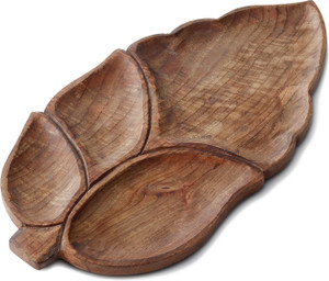 CASA DECOR Wooden Patram Platter Tray Price in India - Buy CASA DECOR ...
