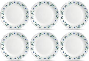 LAOPALA DIVA La Opala Classique Juniper Blue Opalware Glass Full Plate ...