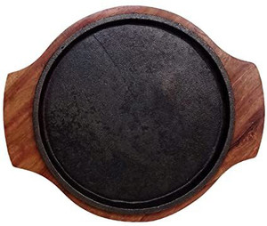 MODERNCOLLECTION Wooden Sizzler Plate with Round Base Sizzler Tray ...