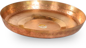 DIAMOND STEEL Brass Puja Parat | Tilak Thal | Banarasi Parat | Pital ...