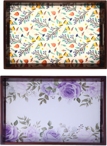 Espoir bloom Wooden handicrafts serving combo set of 303 EB-T140 Tray ...