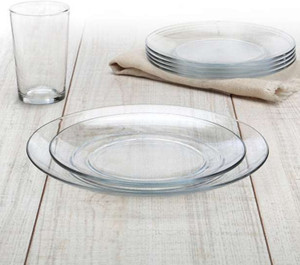 Duralex Lys Clear Dinner Plate 28 cm Dinner Plate Price in India - Buy ...