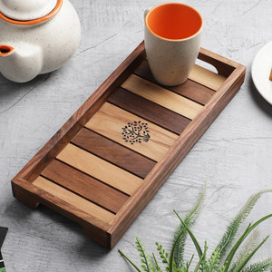 VarEesha Tree of Life Sheesham & Beech Wood Runner Serving Tray Tray ...