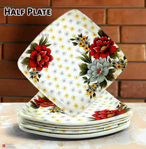 Inpro Melamine Square 8 Inch Small Half Plate (Size-8 Inch/20 CM ...