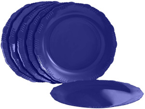 Cutting EDGE Round Plastic Set of Dinner Plates for Families, Daily Use ...
