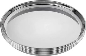 MapleTex Magic Stainless Steel Heavy Gauge Dinner Plates with Mirror ...