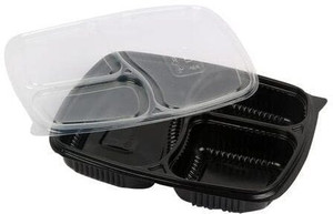 Shop & Shoppee Unbreakable Meal Plate with Lids & 3 Compartment, Leak ...