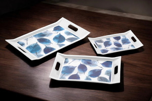 TRENDINGKITCHEN FANCY Serving Tray 3pcs Set Tray , Tea/Coffee Serving ...