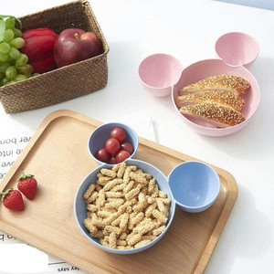 kayru Unbreakable Children's Plastic Mic Key Mini Shaped Serving Food ...