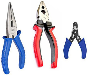 Red Champion Combination & Nose Plier Combo Cutting player With Red ...
