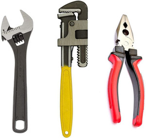 Tools Titan 8 Inch Combination Pilash with 8" Wrench and 10 Inch Pipe ...