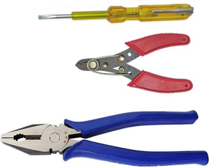 DUMDAAR new Heavy duty Plier wire cutter and electric tester 3pc set ...