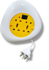 Rosario Flex Box 2 pin and 3 pin 4 Socket LED Indicator with 5 Meter ...