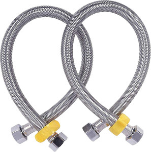 Divisha Connection pipe 24 inch/ SS 304 Grade / Tap connector pipe 15 ...