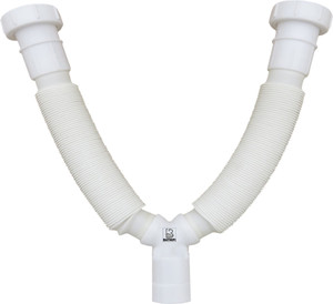 BATHIFI PVC 2-in-1 Waste Pipe Solution for Seamless Kitchen Sink and ...