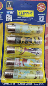 clipper Refillable Large Cigarette Lighters (Vintage Sport) - 5 PCS ...