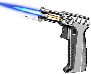 Quick Flame Safety Lock Half Gun Lighter Safety Lock Lighter Refillable ...