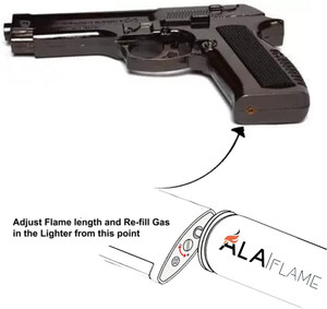 FITUP Black Mouser Gun Cigarette Cigar Smoking Lighter | Heavy Weight ...