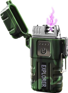 TRIQ Army Camo Arc Lighter: Rechargeable, Windproof Dual Plasma Flame ...