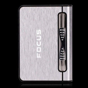 Crokroz FOCUS 10 Pcs Cigarette Case 2 in 1 with Lighter Pocket Lighter ...