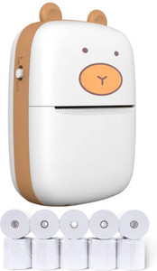 Milestone A8A Portable Photo Mini Printer Cute Bear Shape Wireless ...
