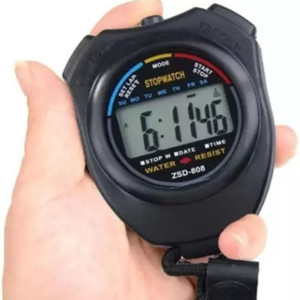 Real Instruments ZSD-808 Digital Stop Watch LCD Display Waterproof Hand ...