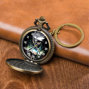 GT Gala Time Antique Bronze Pocket-Watch Anime Kakashi Print Dial ...