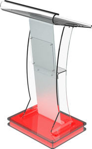 Classic Concepts CCP063 Acrylic Podium Frosted Look Front Panel with ...