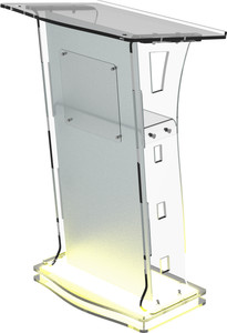 Classic Concepts CCP062 Acrylic Podium Frosted Look Front Panel with ...