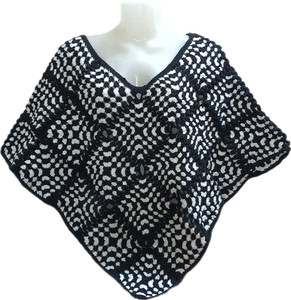 Corner Crochetia Pure Wool Poncho - Buy Corner Crochetia Pure Wool ...