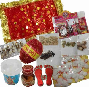 Pihu Kart Navratri 16 Shringaar Items with Pooja Samagri Items total 40 ...