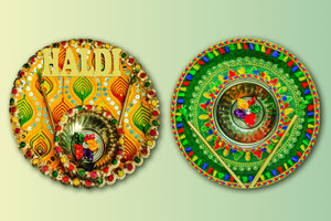 ME&YOU Trendy Combo Thalis: Haldi Thali and Mehendi Thali for Pre ...