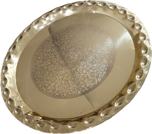 Artikle Brass Pan Thaal for Traditional Pooja Thali Festival - Height 0 ...