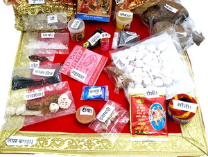 Pihu Kart Navratri 16 Shringaar Items with Pooja Samagri Items total 40 ...