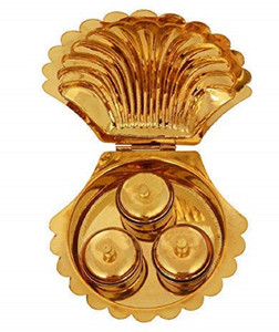 Effigy Onlinehub Brass Haldi Kumkum Chawal Akshat Sheap Design Box Gift ...