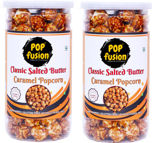 Popcorn Fusion Classic Salted Butter Caramel Popcorn-Combo Pack (170g*2 ...