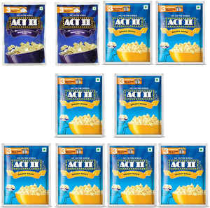 ACT II 2 Magic Butter and 8 Golden Sizzle FlavourPopcorn,Each 40g (400g ...