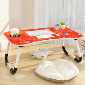 RUTJA Foldable Laptop Table With Cup Holder Study, Breakfast Table ...
