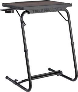 TABLE MAGIC Pro Executive Classic Walnut Metal Portable Laptop Table ...